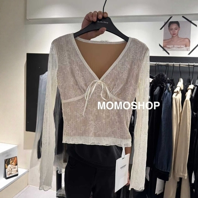 momo打底衫2026春季新款蕾丝上衣