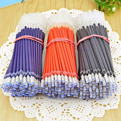 厂家直销 中性笔芯0.5笔芯考试专用笔芯针管笔芯子弹头笔芯 批发