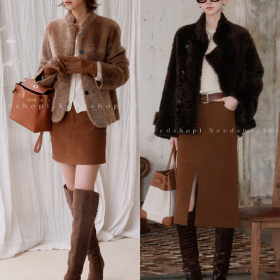 NeedShop1 【焦糖暖棕半裙】暖色系秋冬半身裙