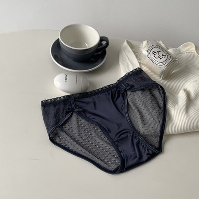 gooogood underwear欧美浪漫高开叉蕾丝纯欲性感中腰情调内裤女