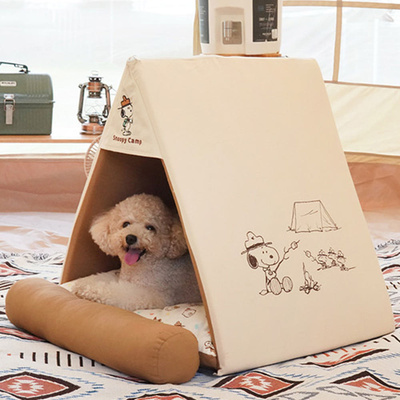 现货~韩国代购Parisdog宠物史努比露营猫猫狗狗宠物帐篷狗窝小屋