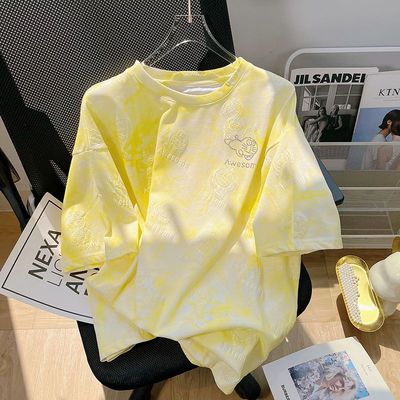 夏季卡通烫钻纯棉短袖t恤上衣女