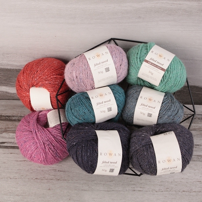 rowan粗花呢色卡毛线羊绒