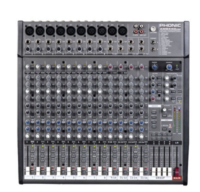 PHONIC丰力克模拟调音台 AM844D USB AM16GE 4路立体声4个编组