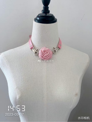 原创设计玫瑰花甜美不撞款锁骨链