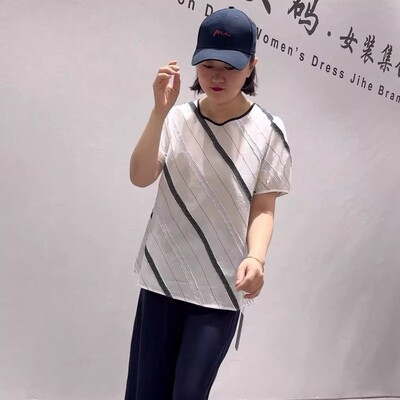 女权贵族夏季新款大码短袖衫上衣