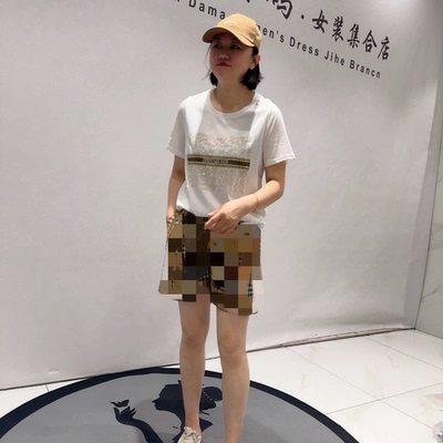 女权贵族夏季新款大码短袖T短裤