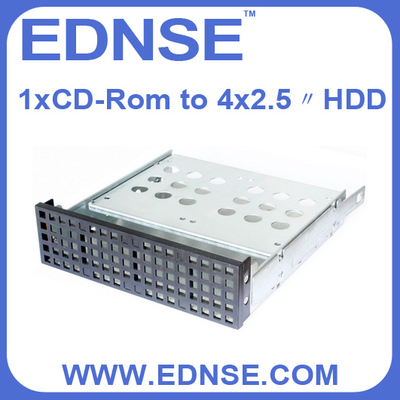 1CDROM转4个2.5寸硬盘支架 台式电脑硬盘扩展 DIY服务器