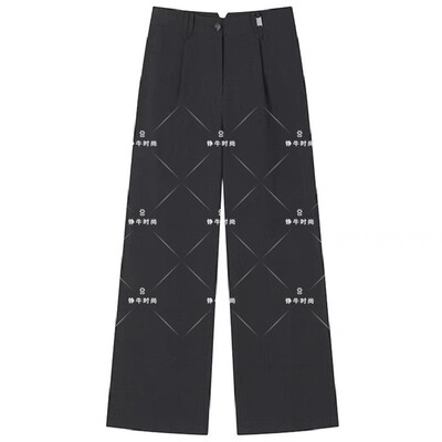 特正品小熊灰色休闲裤长裤直筒裤宽松韩TTTC243804W-00 TC243804W