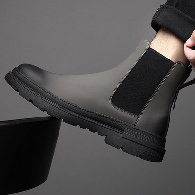 切尔西靴男款高帮透气马丁靴