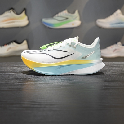 李宁飞电6 CHALLENGER男子反光䨻丝轻质透气竞速比赛跑鞋ARMW003