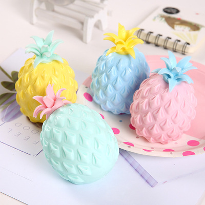 Anti Stress Fun Soft Pineapple Ball Stress Reliever Toy