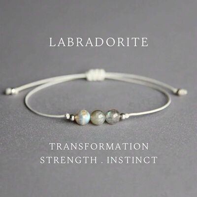 Sporty natural stone Labradorite Gemstone bracelets for