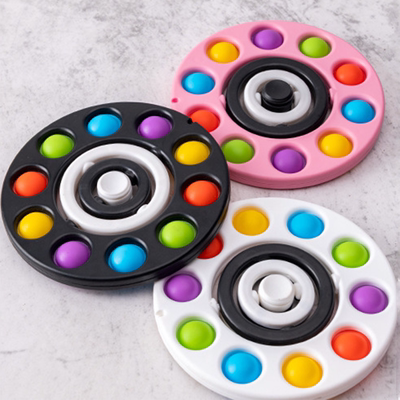 3D Flip Fidget Spinners Toy Push Pop Bubbles Adults Stress
