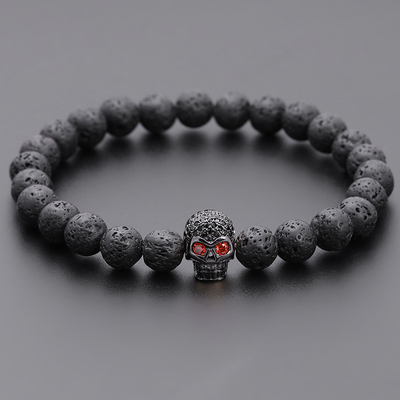 2020 Classic Skull Men Bracelet Pave Cubic Zirconia Vintage