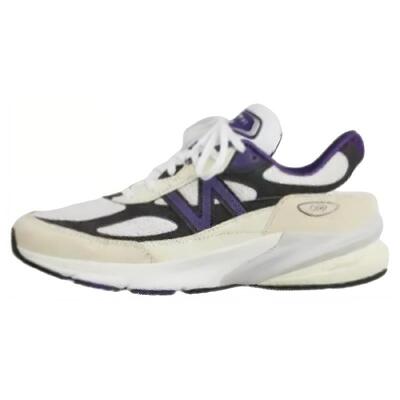 New Balance NB 990 V6 百搭 网布猪皮织物耐磨透气 低帮 Fue
