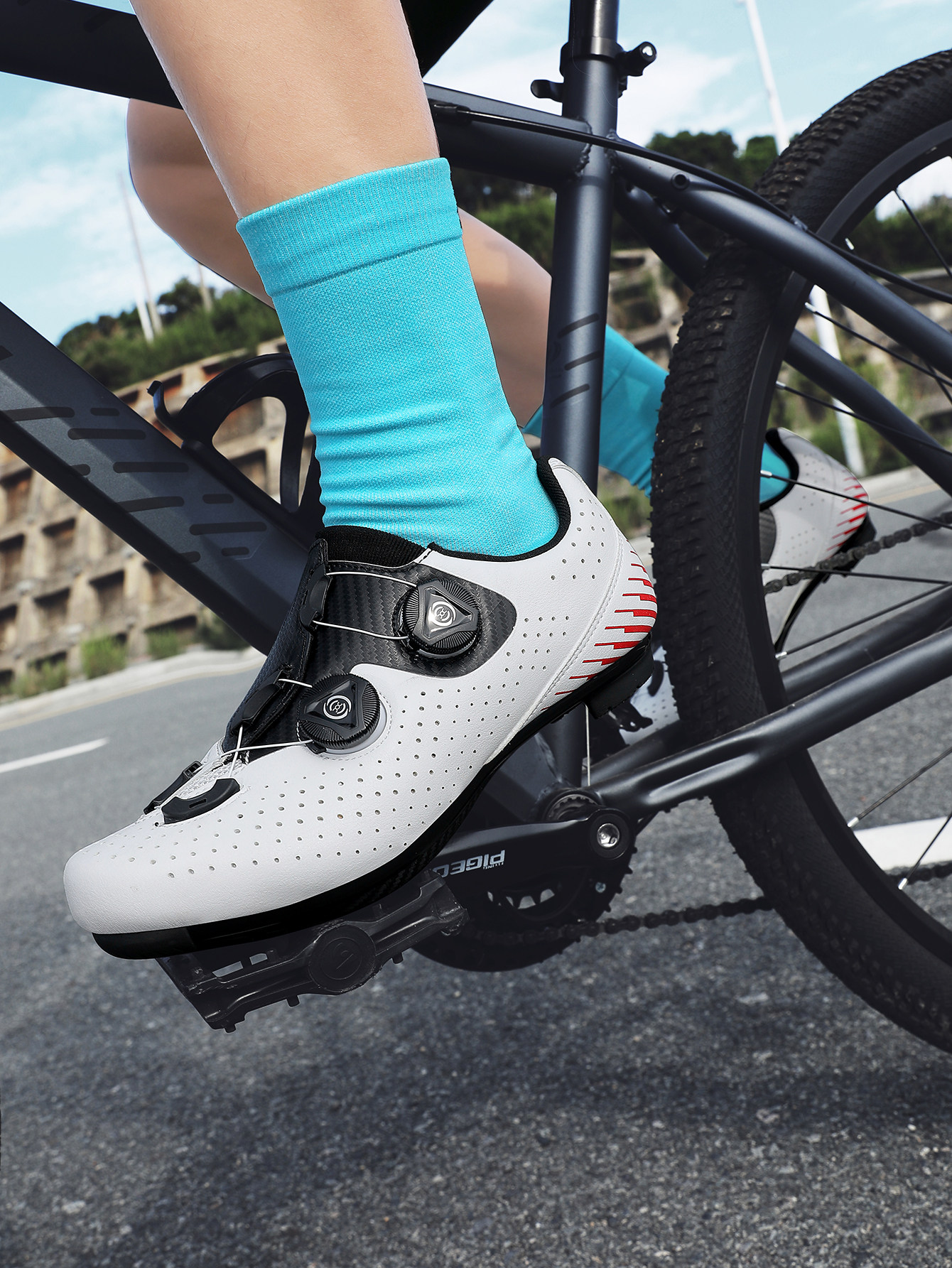 Senge Road Bike Bicycle Lock Shoes Men's Mountain Bike Hard-Soled ...