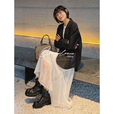 春款氛围感拉满飘逸显瘦半身裙