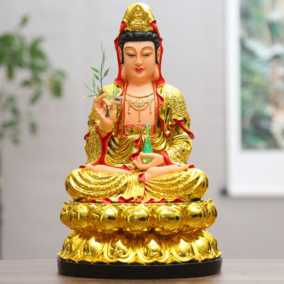 树脂玻璃钢客厅摆件供奉观音佛像