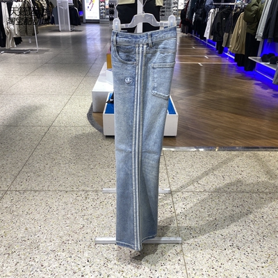 Adidas阿迪达斯三叶草女牛仔长裤