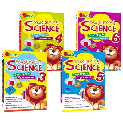 Casco Mastering Science Concepts & Experiments 3-6 新加坡科学 概念和实验 3-6年级 英文课外练习 英文原版进口图书