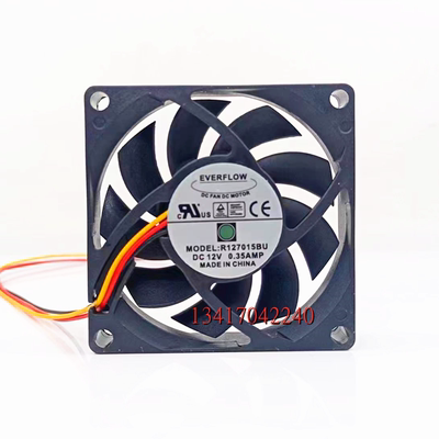 全新EVERFLOW R127015BU 12V 0.35A 7CM厘米 CPU散热器散热风扇