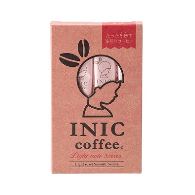 日本直邮INIC coffee Light Note Aroma轻香调速溶黑咖啡12杯份