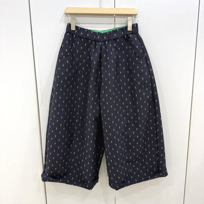 F7307欧洲站2026春新款时尚碎花宽松显瘦松紧腰百搭直筒八分裤女