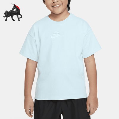 耐克大童运动简约透气短袖