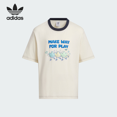 阿迪达斯三叶草大童短袖T恤