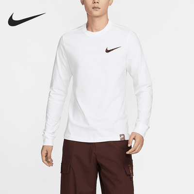 Nike/耐克正品新款男士篮球圆领图案宽松简约长袖FZ7957-100