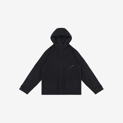 New Balance/NB正品新款男士工装休闲大口袋连帽夹克AMJ51325-BK