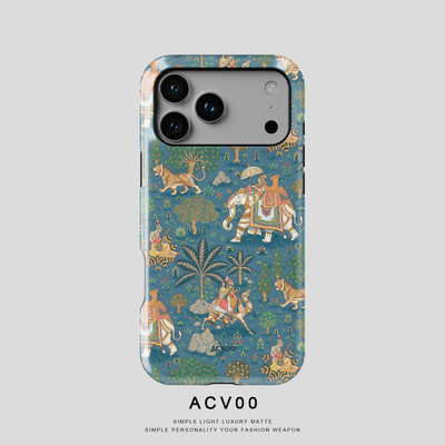 东方游记骑象热带植被手机壳