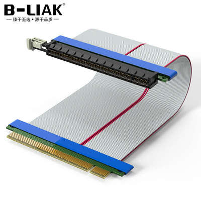 PCI-E 16X延长线显卡延长线1X4X8XPCI-E软排线带供电PCI-E转接