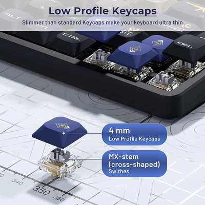 XVX《无畏契约》矮轴键帽流云128键五面热升华侧刻PBT键帽缓坡