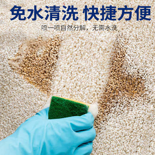 地毯清洁剂免水洗家用强力去污宠物冰垫清洗干洗多功能地垫清洁剂