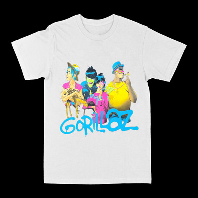 Gorillaz乐队说唱美式复古T恤