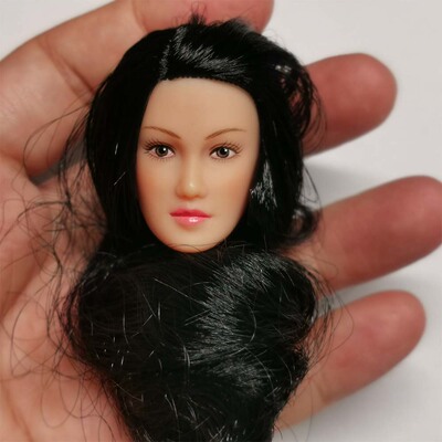 清仓 1/6兵人头雕模型  亚洲美女娃娃头雕 可爱复古 非HT 现货