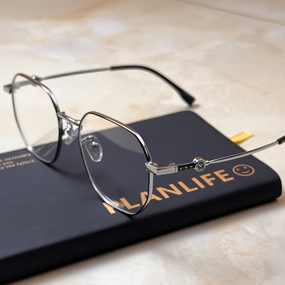 复古超轻多边形眼镜架