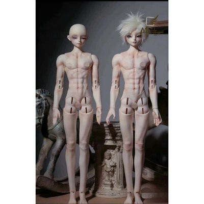 bjd娃单身体素体白队长狩猎体43cm高长腿BJD4分体男素体双抗树脂