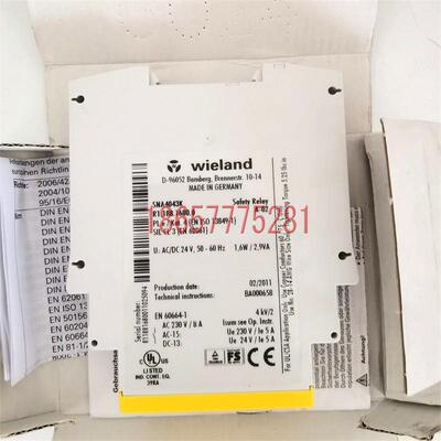原装德国威琅 Wieland 安全继电器 SNA 4043K 24V  R118816800