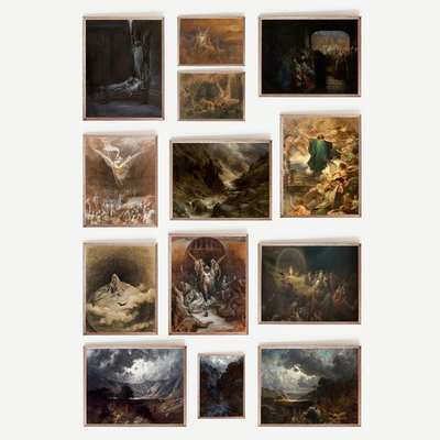 法国古斯塔夫多雷GUSTAVE DORE 自然风景油画艺术微喷油画布画芯