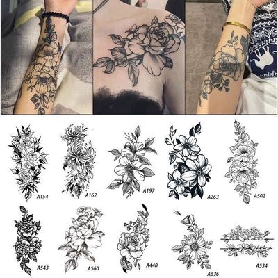 纹身贴草本果汁防水持久高级个性男女刺青潮酷