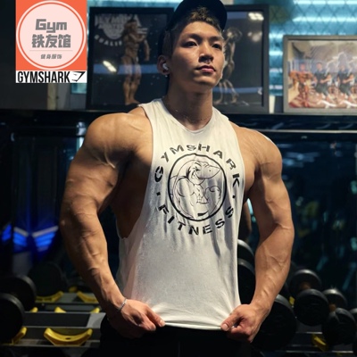 GYMSHARK LEGACY大鲨鱼坎肩男士运动健身宽松训练背心舒适透气