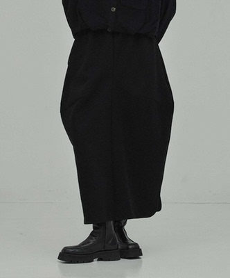 【拍下不退】国内现货nagonstans25秋冬羊毛混纺宽松气球半身裙