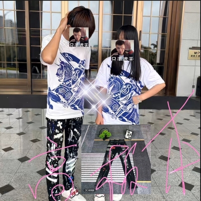 2026夏季新款战马骑士印花圆领套头短袖T恤款女士男款