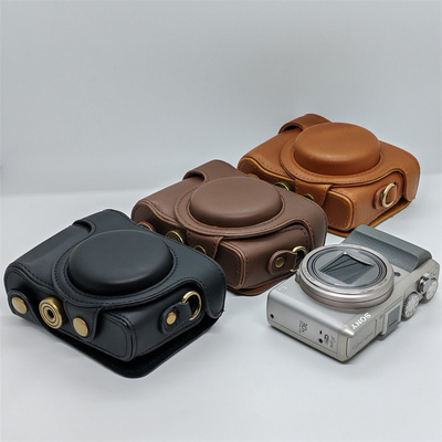 适用索尼HX30 HX50 HX60通用全包皮套保护hx30 50 60相机包带挂绳