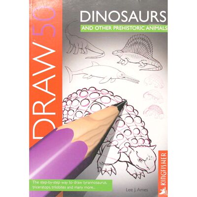 英文原版图书恐龙绘画教程Draw50