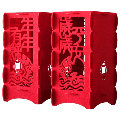 春节无纺布年年有余岁岁平安宫灯
