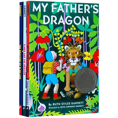 进口原版 My Father's Dragon 我爸爸的小飞龙全套三册 英文原版 英文版儿童小说 纽伯瑞银奖 中小学英语课外阅读进口书籍